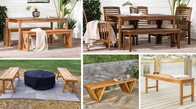 29 Best Collection of the Wooden Benches for Outdoors